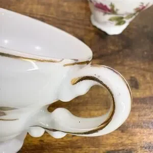 Vintage | Dining | Vintage Moss Rose Demitasse Tea Coffee Set 9piece ...